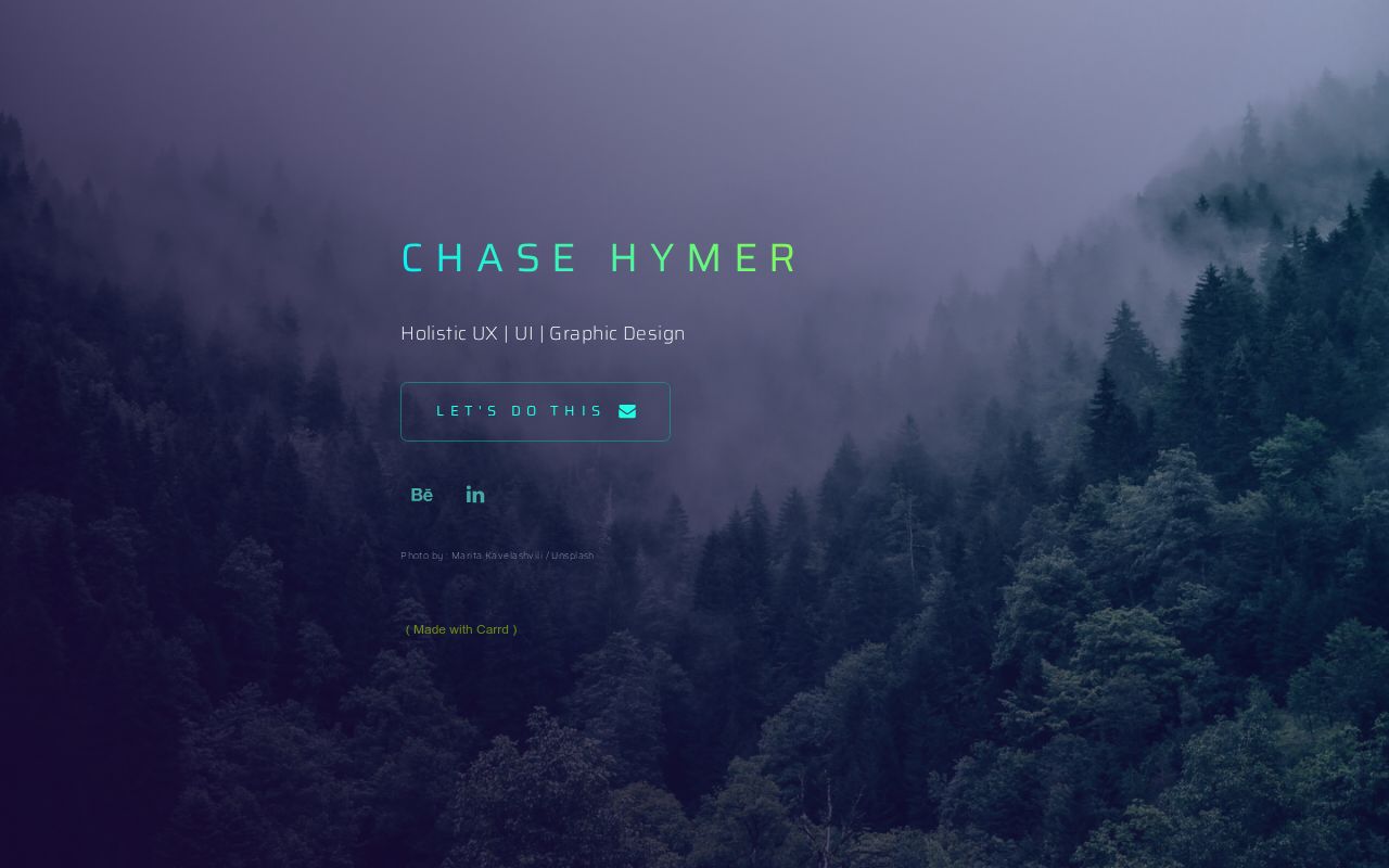 Chase Hymer : UX | Graphic Design